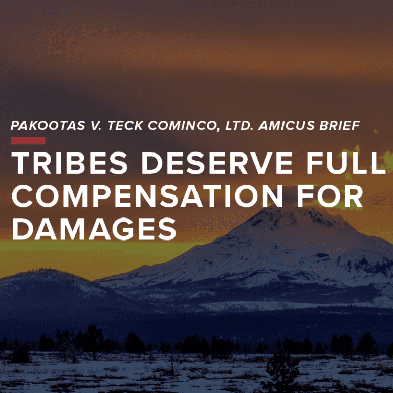 Decades of unmitigated pollution caused losses that Teck Cominco should ...