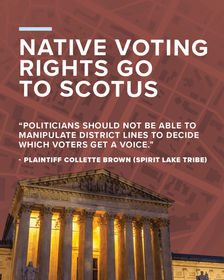 Native American Voters Bring Voting Rights Act Case to the Supreme Court - Native American ...
