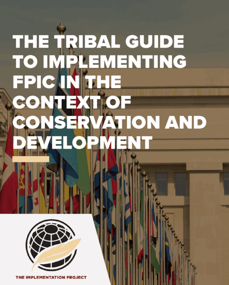 New Resource: The Tribal Guide to Implementing FPIC in the Context of ...